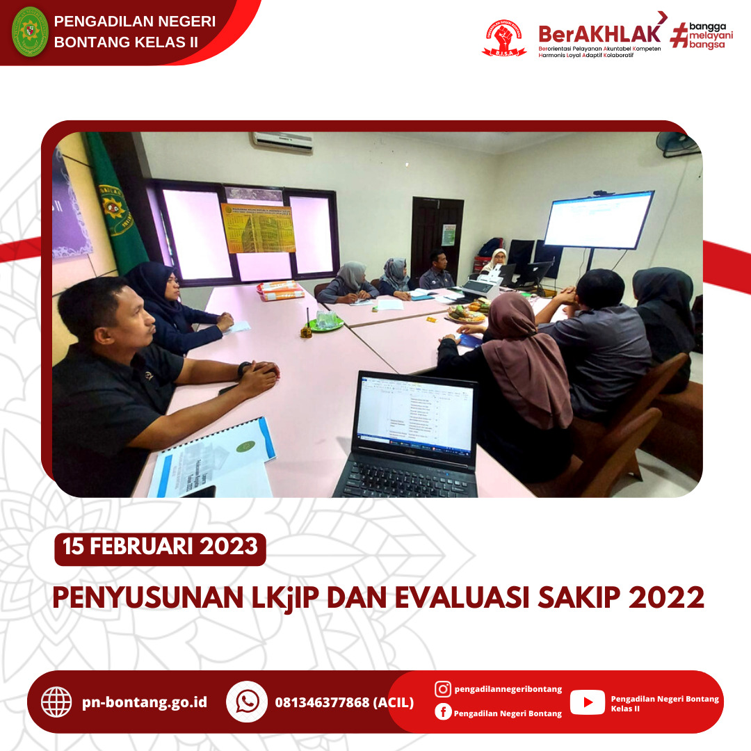 Penyusunan LKjIP dan Evaluasi SAKIP